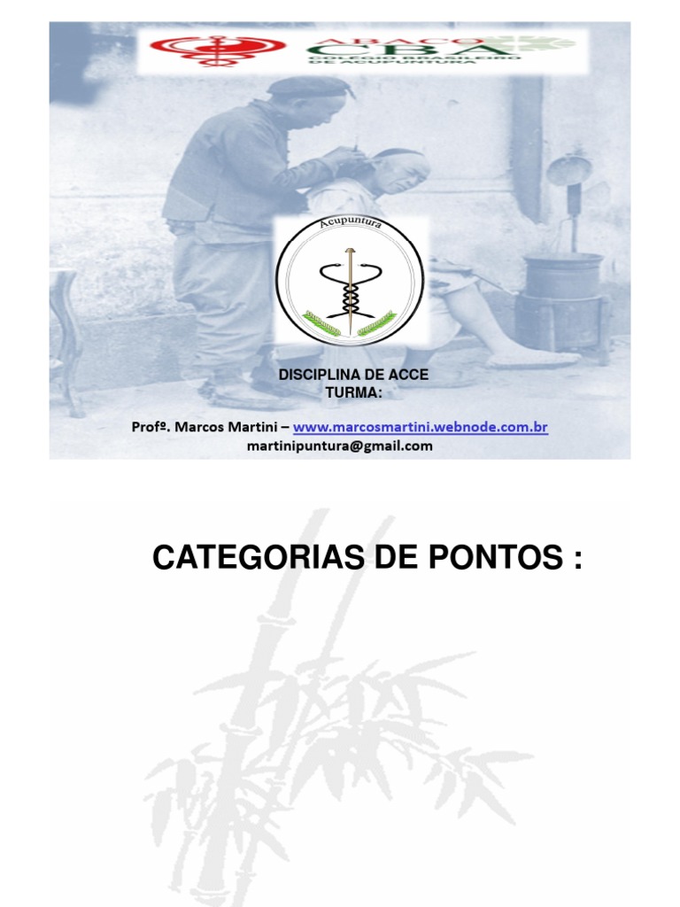 Pontos de Comando PDF | PDF | Meridiano (acupuntura) | QI