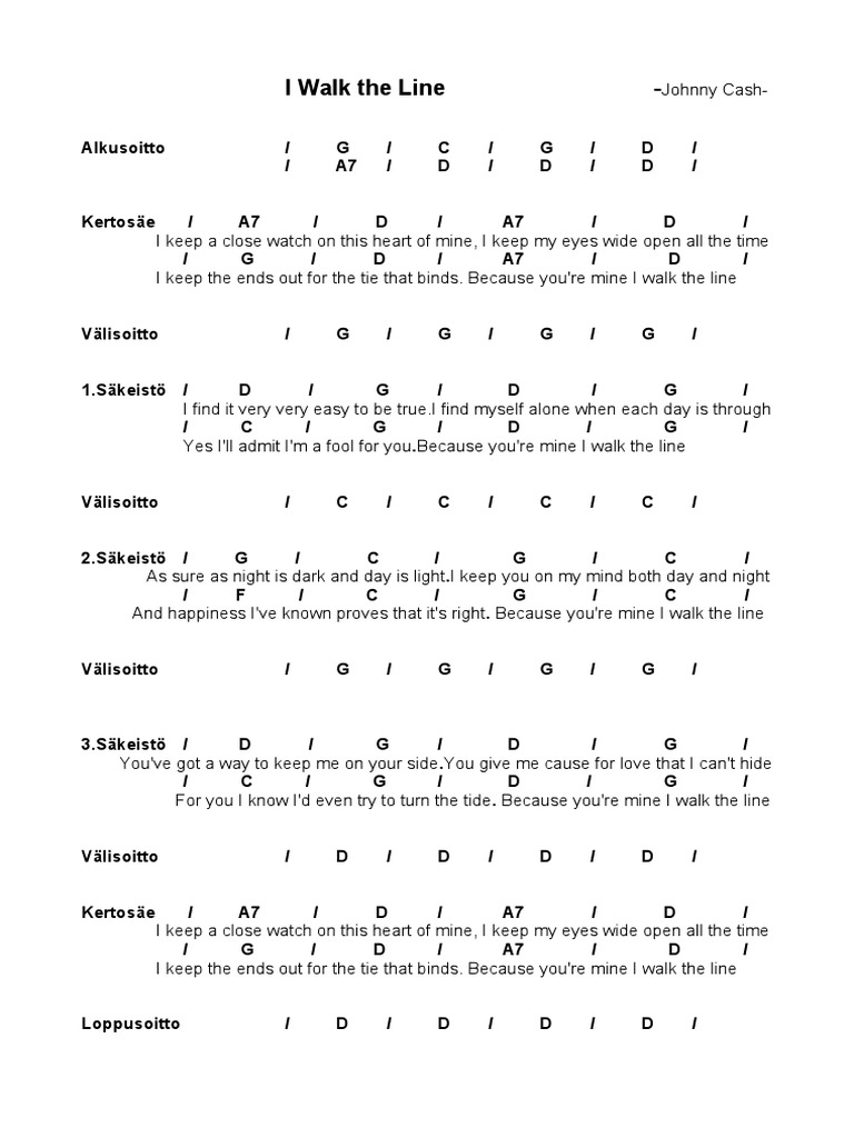 8 I Walk The Line PDF | PDF