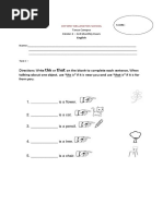 English Ukg Worksheet | PDF