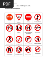 Botswana Road Traffic Signs | PDF | Traffic | Driving