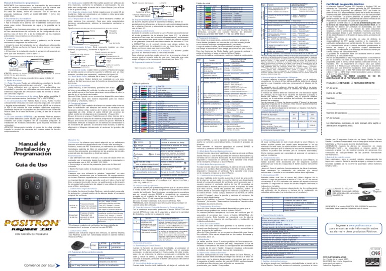 Manual Keyless 330 | Descargar gratis PDF | Control remoto | Bienes manufacturados