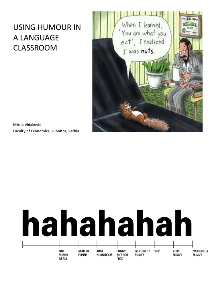 Using Humour in A Language Classroom | PDF | Advertising | Humour