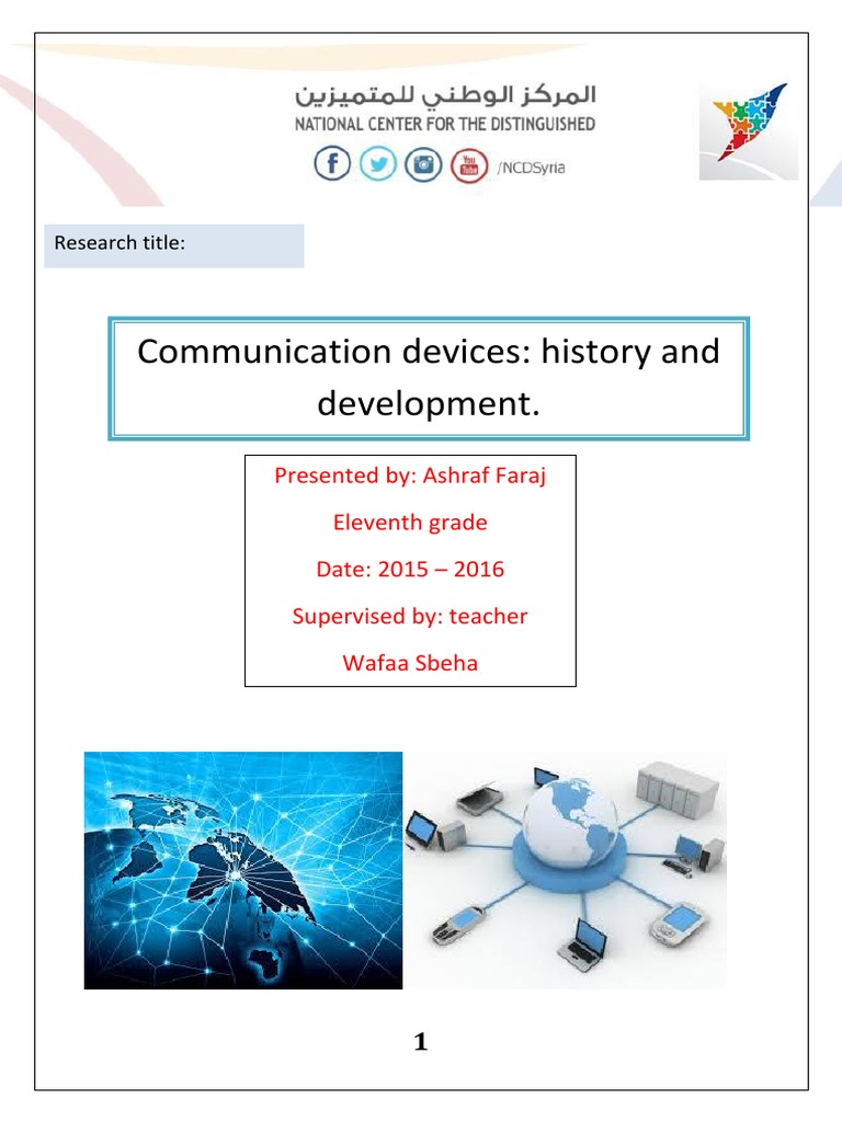 History Of Communication Project File 455 Pdf Pdf Telegraphy