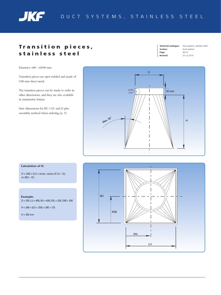 Transition Pieces, Stainless Steel | PDF