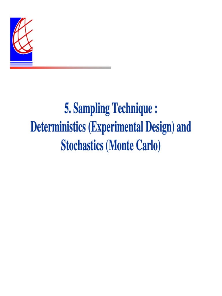 5 Sampling Technique | Download Free PDF | Monte Carlo Method ...