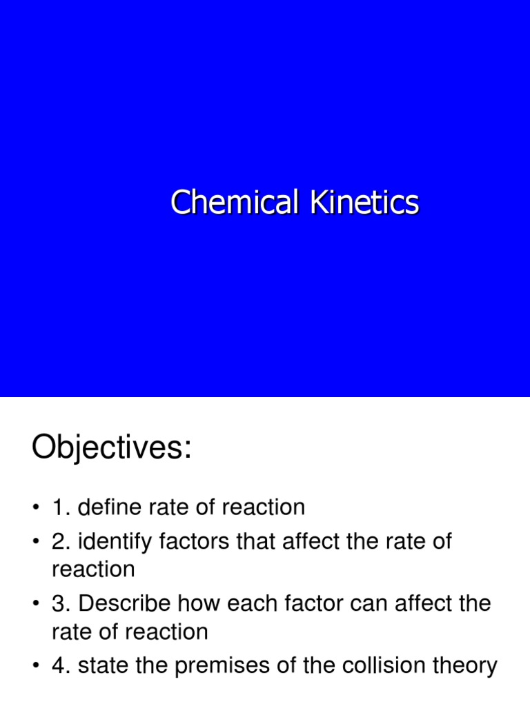 KineticsOverview 2 | PDF | Reaction Rate | Catalysis