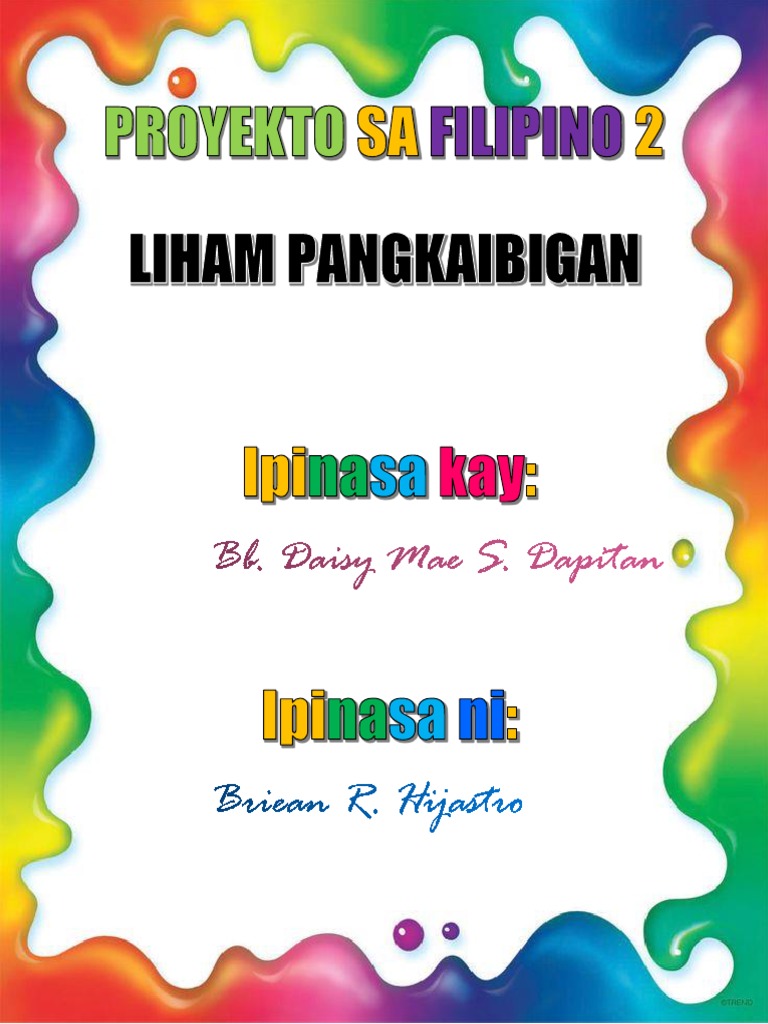 Proyekto Sa Filipino 2 | PDF