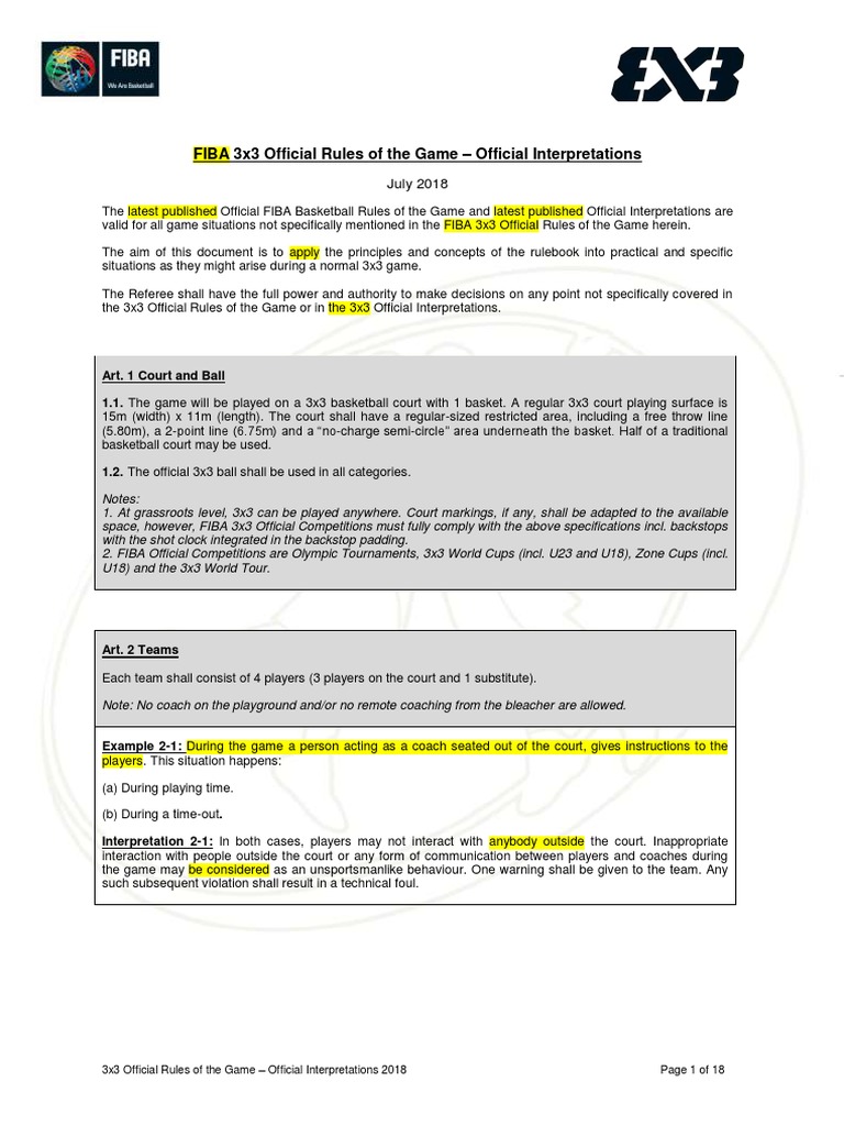 FIBA 3x3 Scoresheet | PDF | Referee | Games Of Physical Skill