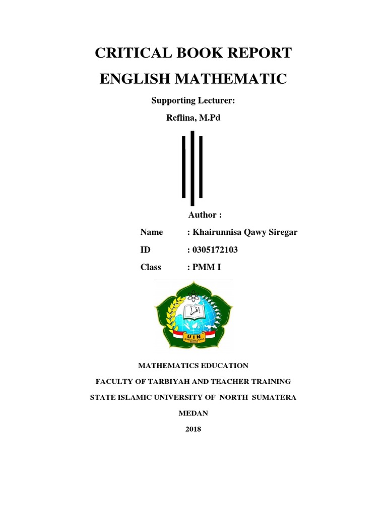 Critical Book Report on Mathematics for Senior High School Year XII ...