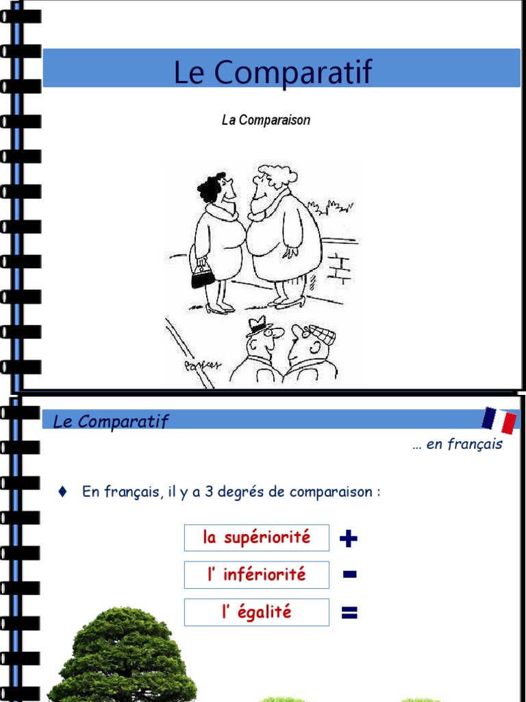 Le Comparatif en Français | PDF | Interprétation (Philosophie ...