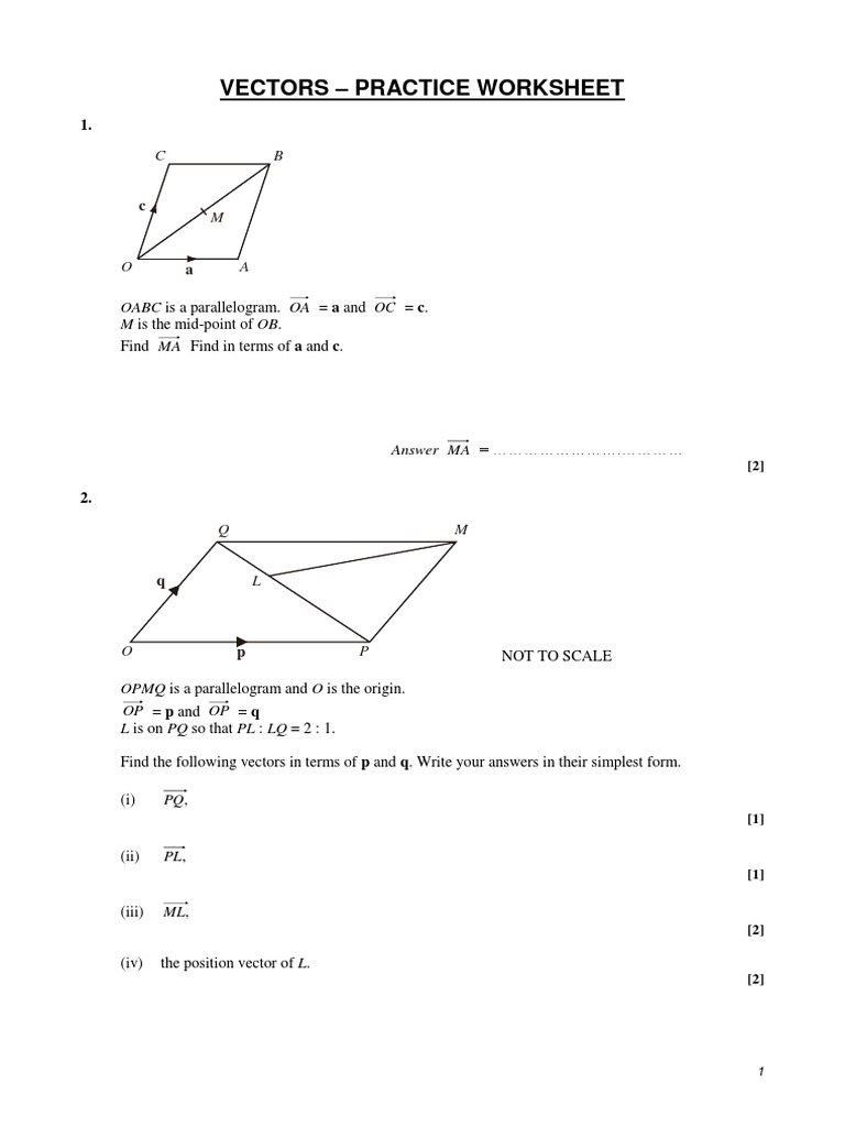Vectors | PDF | Linear Algebra | Geometric Shapes