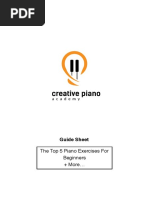 How To Play The Piano For Beginners - Full Piano Course Notes (A4 ...