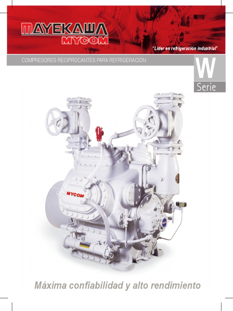 Compresor Reciprocante Serie W PDF | PDF | Máquinas | Bienes manufacturados