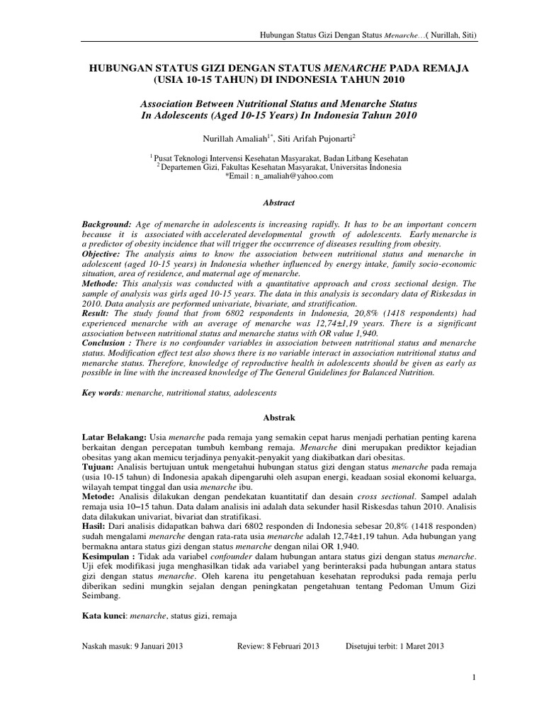 Refrensi 1 | PDF | Masa Remaja | Analisis Data