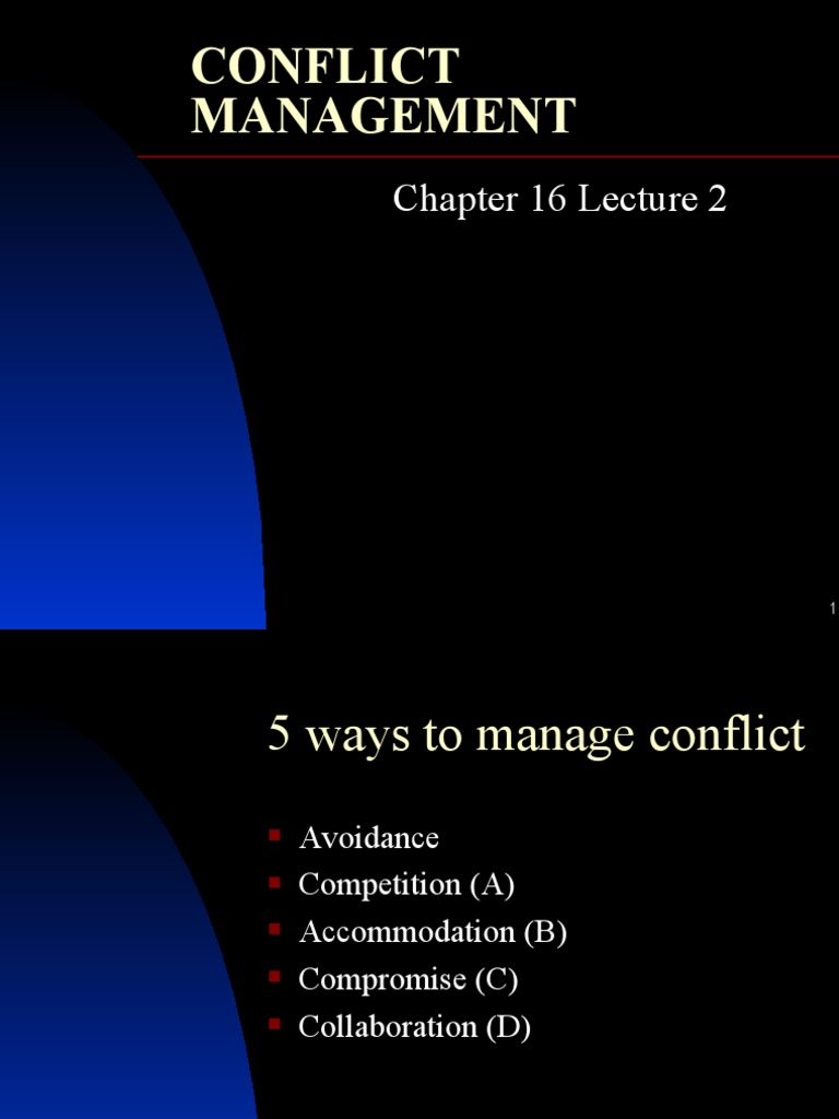 Effective Conflict Management Strategies | PDF