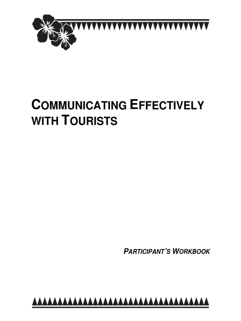 Tourism Communicate Participants-Workbook | PDF | Tourism | Body Language