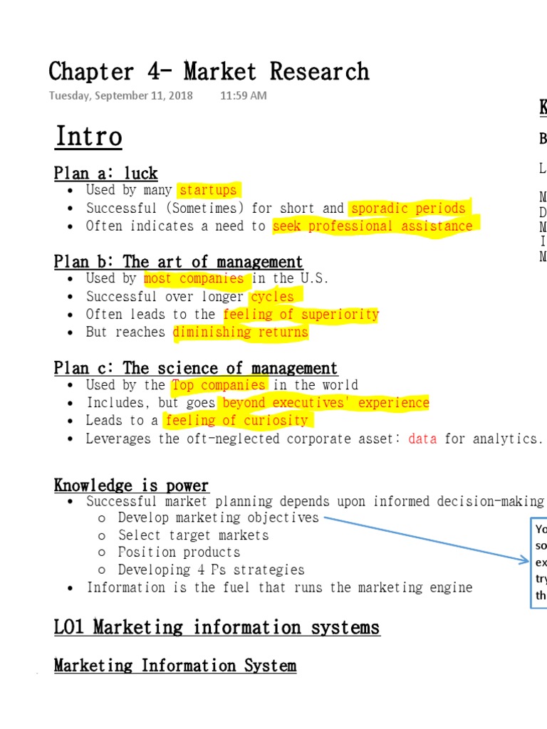 Chapter 4 - Market Research | PDF | Survey Methodology | Marketing
