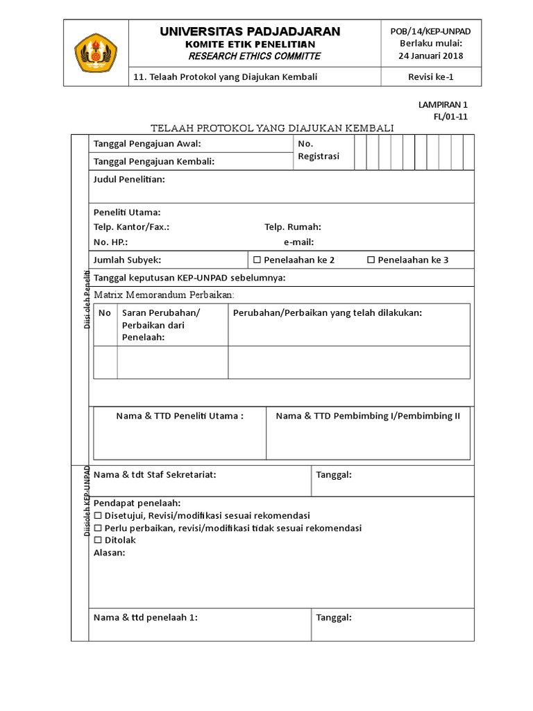 Formulir Perbaikan | PDF