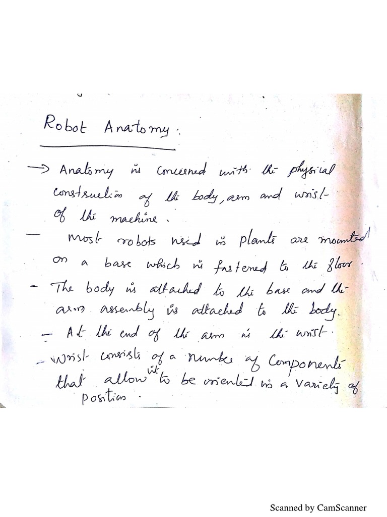 Robot Anatomy | PDF