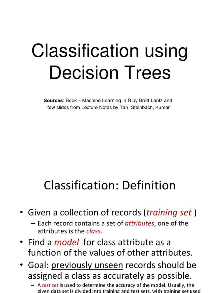 Classification Using Decision Trees Download Free Pdf Statistical Classification Machine