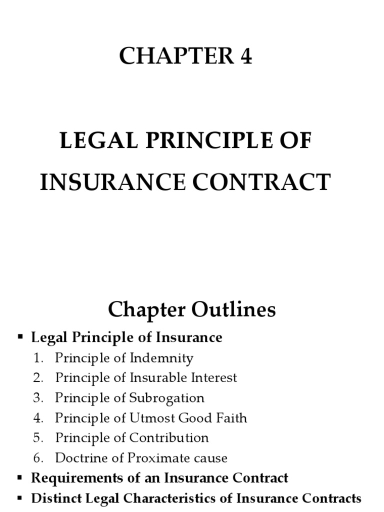 Risk Chapter 4 | PDF | Consideration | Insurance