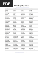 Year 8 Spelling Words List | PDF
