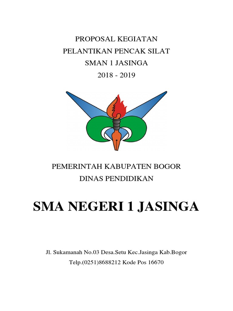 Proposal Pelantikan Pencak Silat SMAN 1 Jasinga | PDF