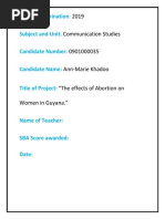 CAPE Communication Studies IA Sample | PDF | Classroom | Nonverbal ...