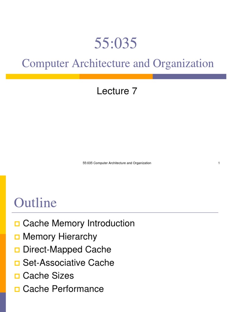 Cache Memory A | PDF | Cpu Cache | Random Access Memory