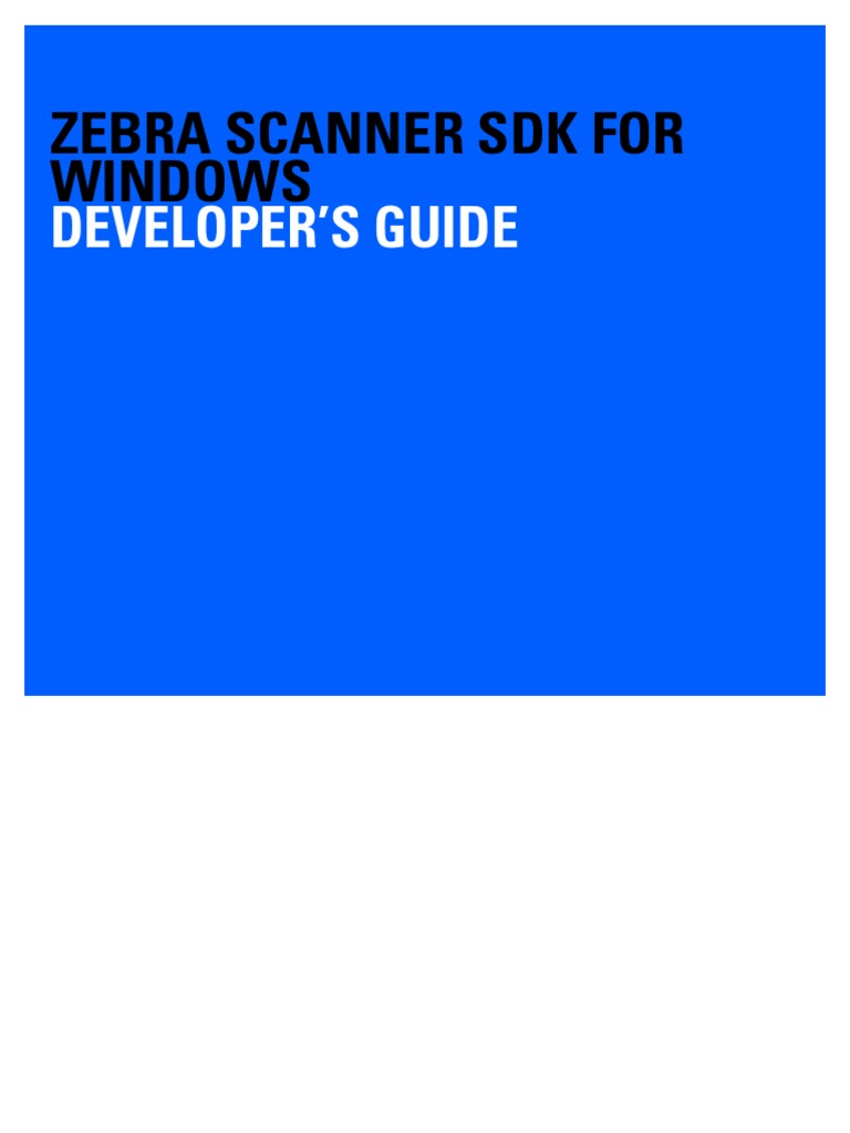 Sdk-Windows Devguide en PDF | PDF | Image Scanner | Usb