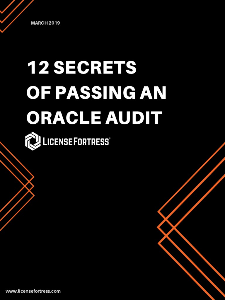 12 Secrets of Passing An Oracle Audit | PDF | Oracle Corporation | Non ...