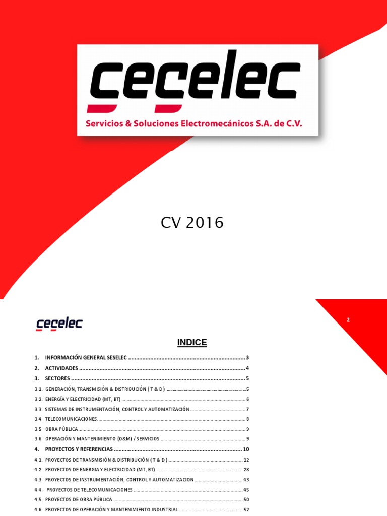 Proyectos Energéticos de SESELEC en México | PDF | Energía renovable ...