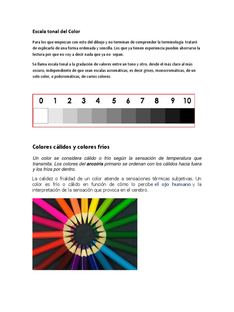 Escala Tonal Del Color | PDF