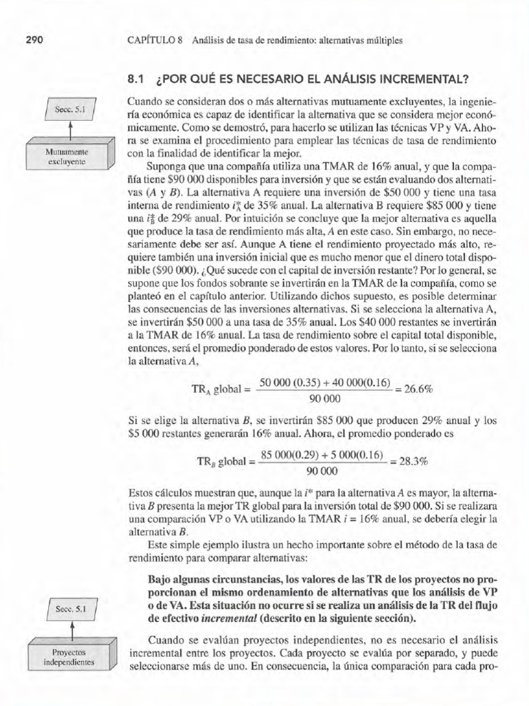 TIR y Analisis Incremental PDF | PDF | Ahorro | Inversiones