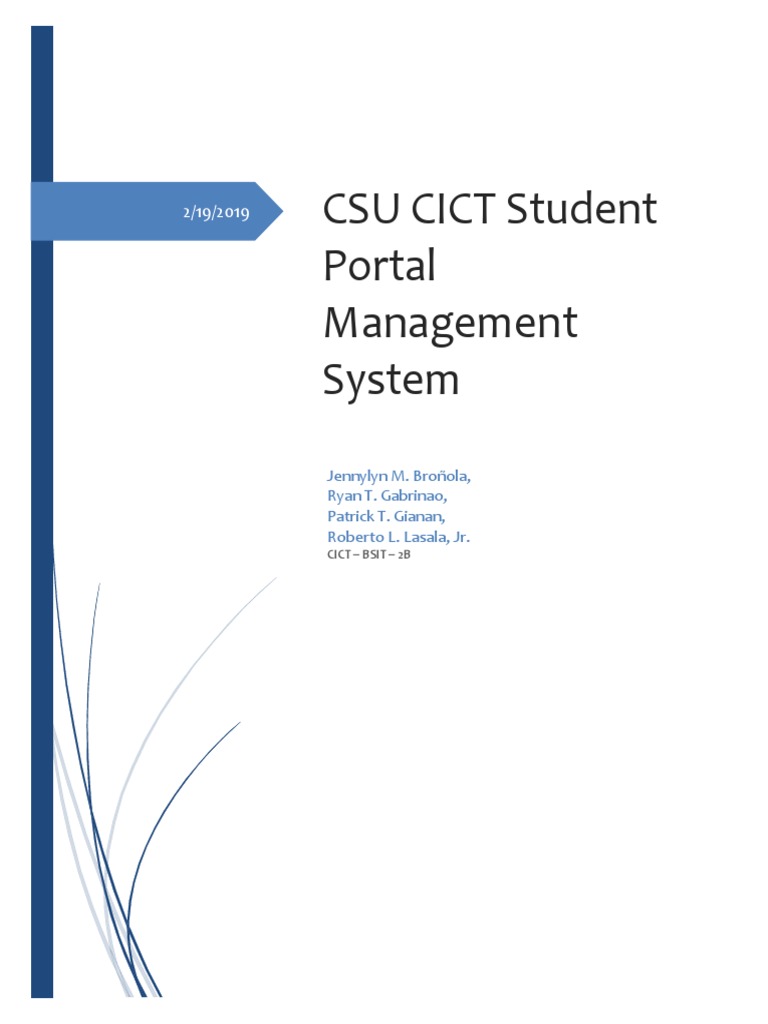 CSU Student Portal System Overview | PDF | Educational Technology | Moodle