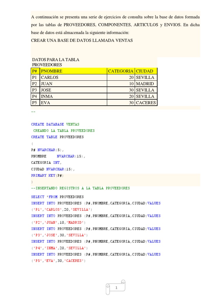 Tutorial Práctica Sql Server 2 Pdf Sql Gestión De Datos