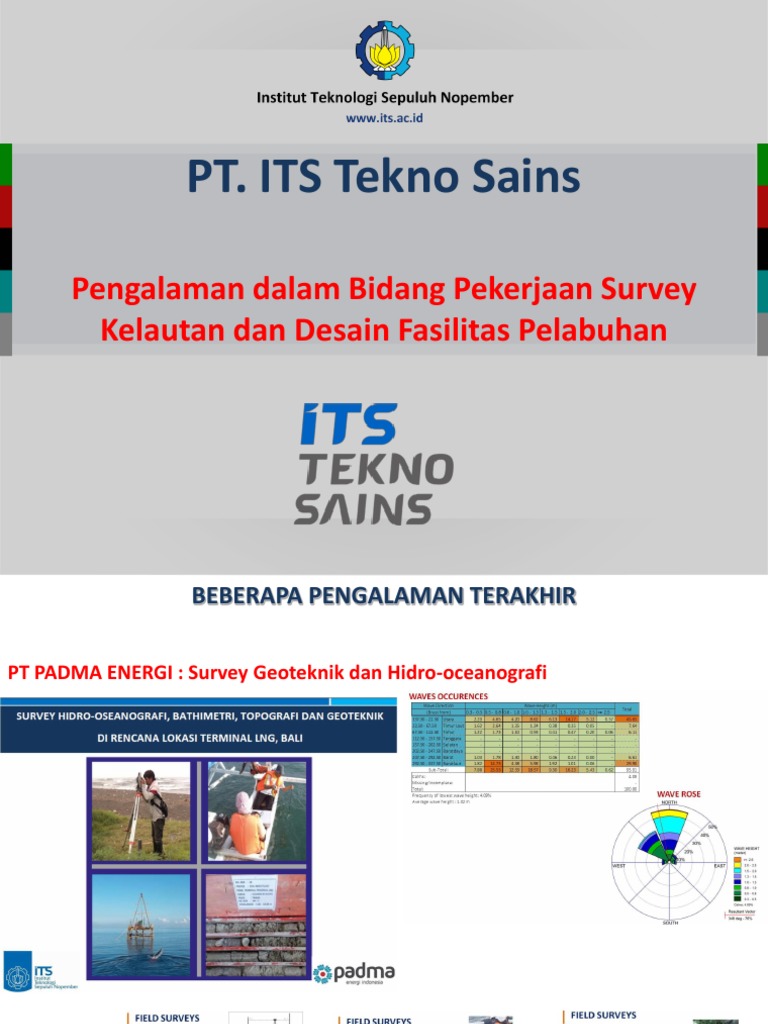 PT. ITS Tekno Sains: Pengalaman Dalam Bidang Pekerjaan Survey Kelautan ...