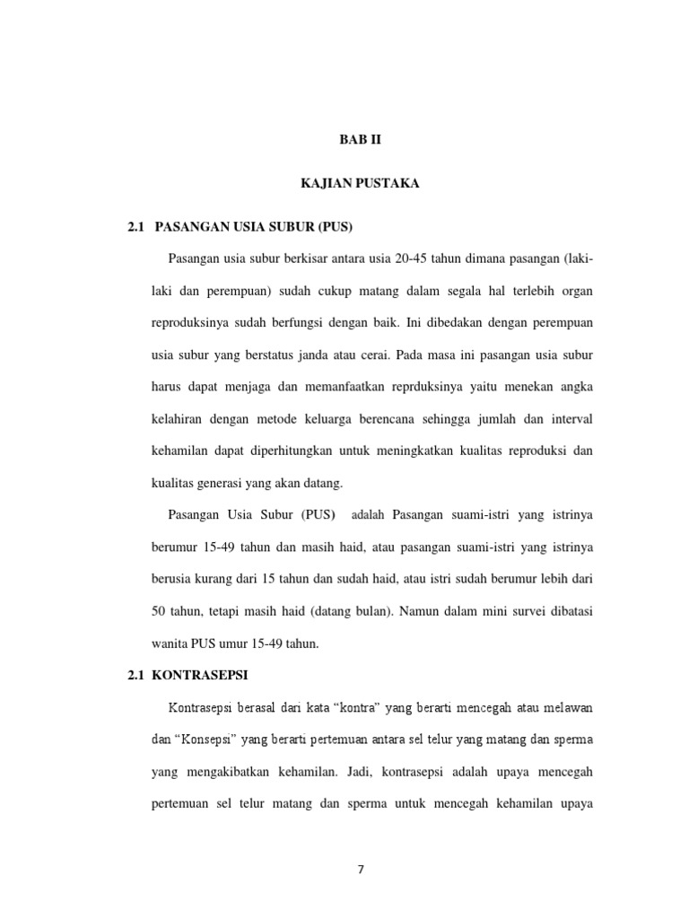 Pasangan Usia Subur | PDF | Sains & Matematika
