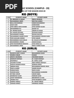 Class Wise Student List 2025-26 | PDF