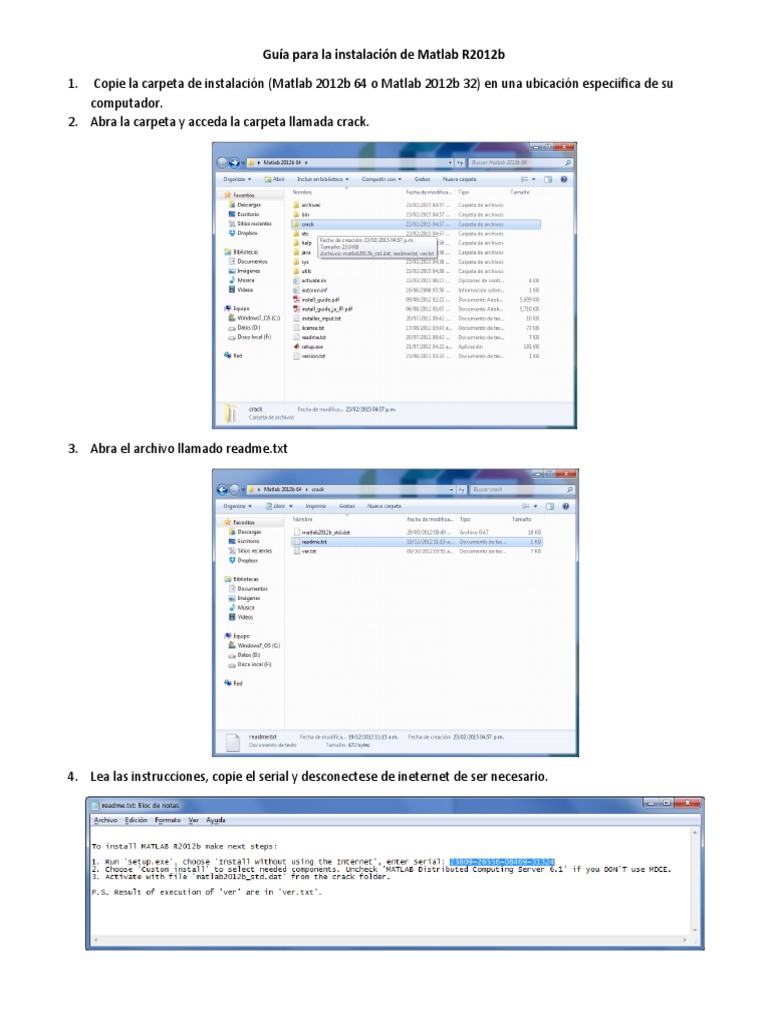 Guía para La Instalación de Matlab R2012b | PDF | Crecimiento personal y profesional | Informática