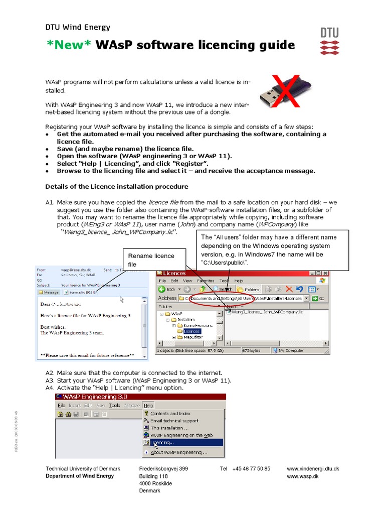 WAsP Software Licencing Guide PDF | PDF | Computer File | Software