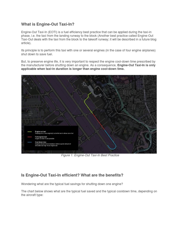 What Is Engine-Out Taxi-In | PDF | Airport | Engines