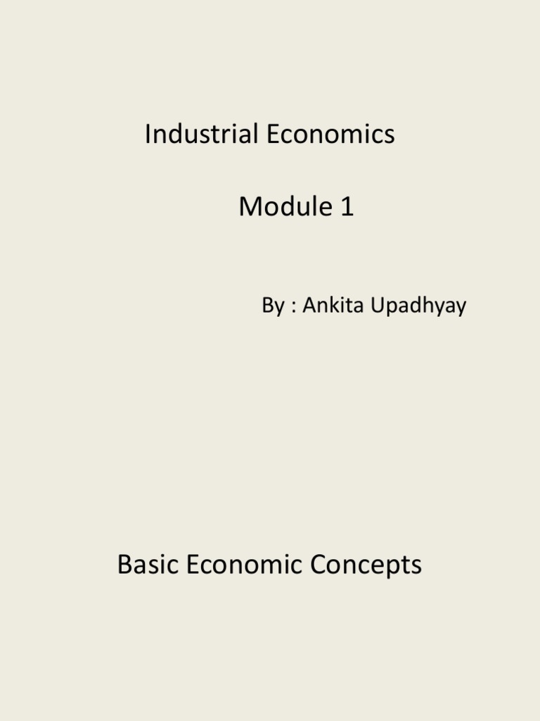 Basic Economics Concept | PDF | Economics | Wealth