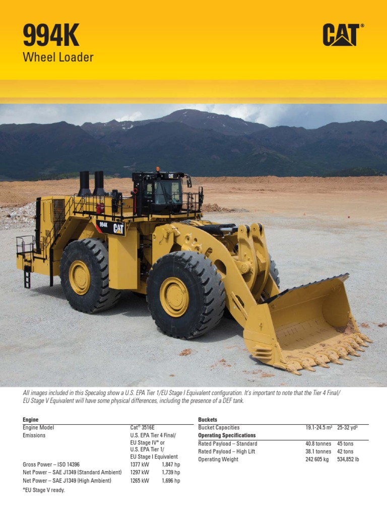 994H Wheel Loader Specifications, 60% OFF