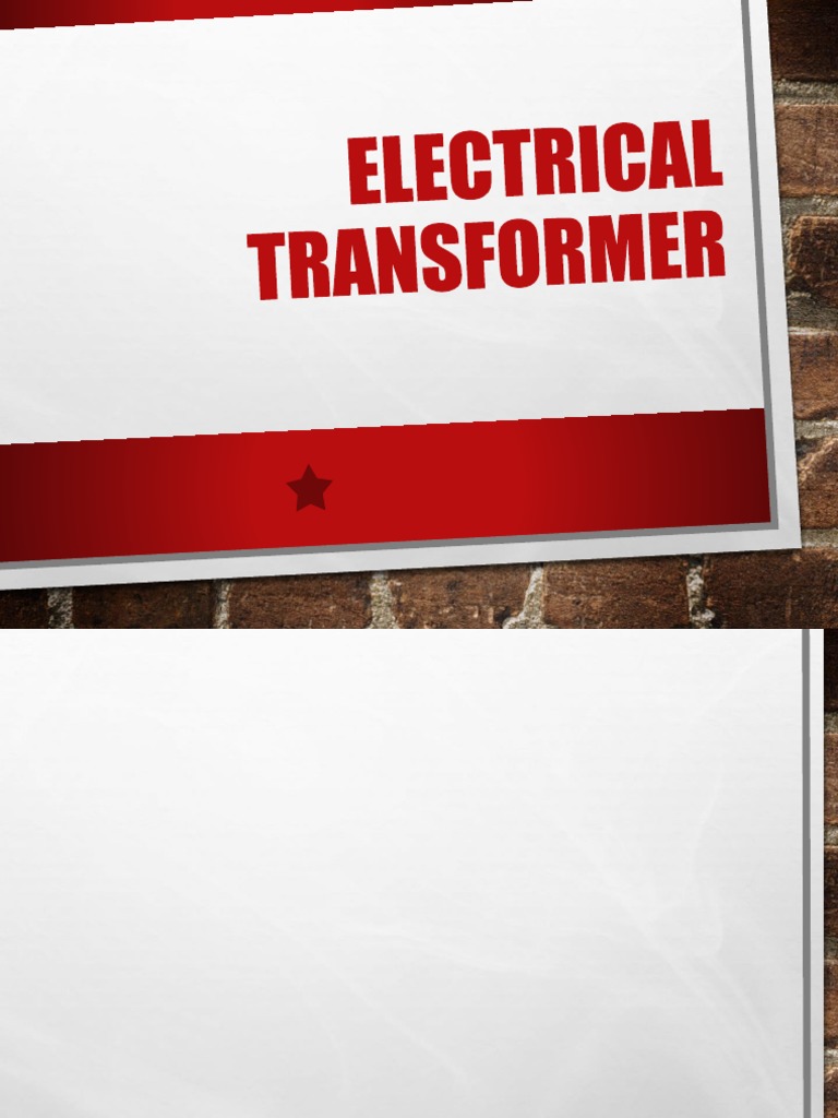 Electrical Transformer | PDF | Transformer | Inductor