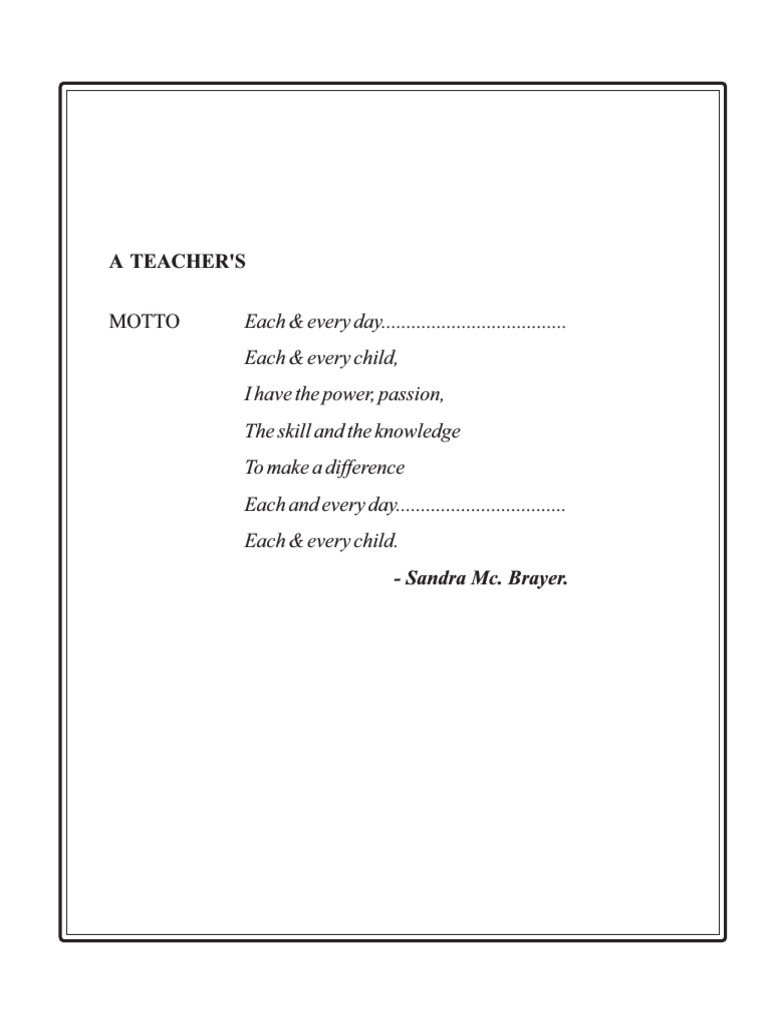 Teacher's Daily Diary Template | PDF | Teachers | Classroom