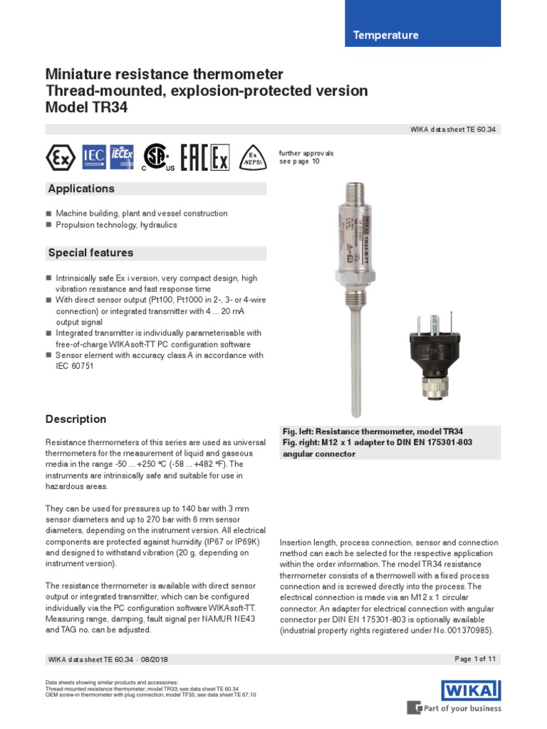 Wika TT | PDF | Electrical Connector | Power Supply