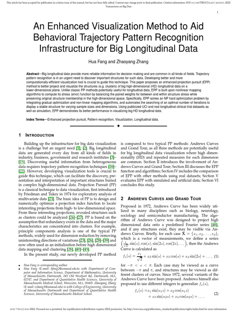 An Enhanced Visualization Method To Aid Behavioral Trajectory Pattern Recognition Infrastructure ...