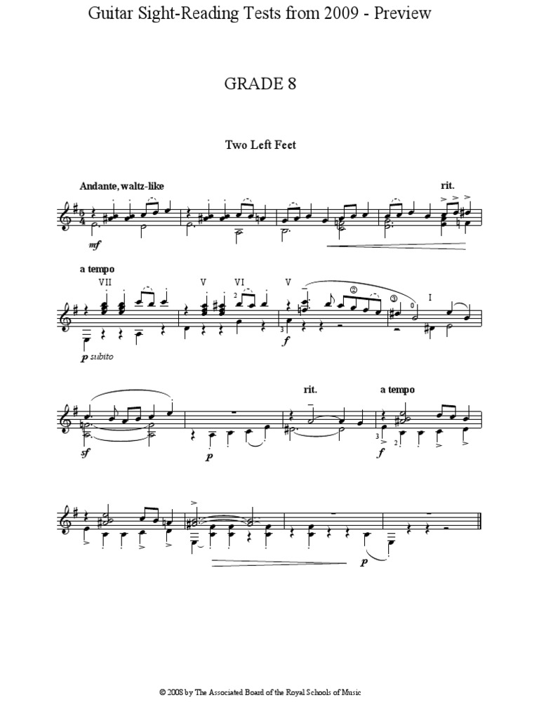 ABRSM Guitar Sight Reading Grade 8 PDF | PDF | Poetics | Notation ABRSM Guitar Sight Reading Grade 8 PDF | PDF | Poetics | Notation
