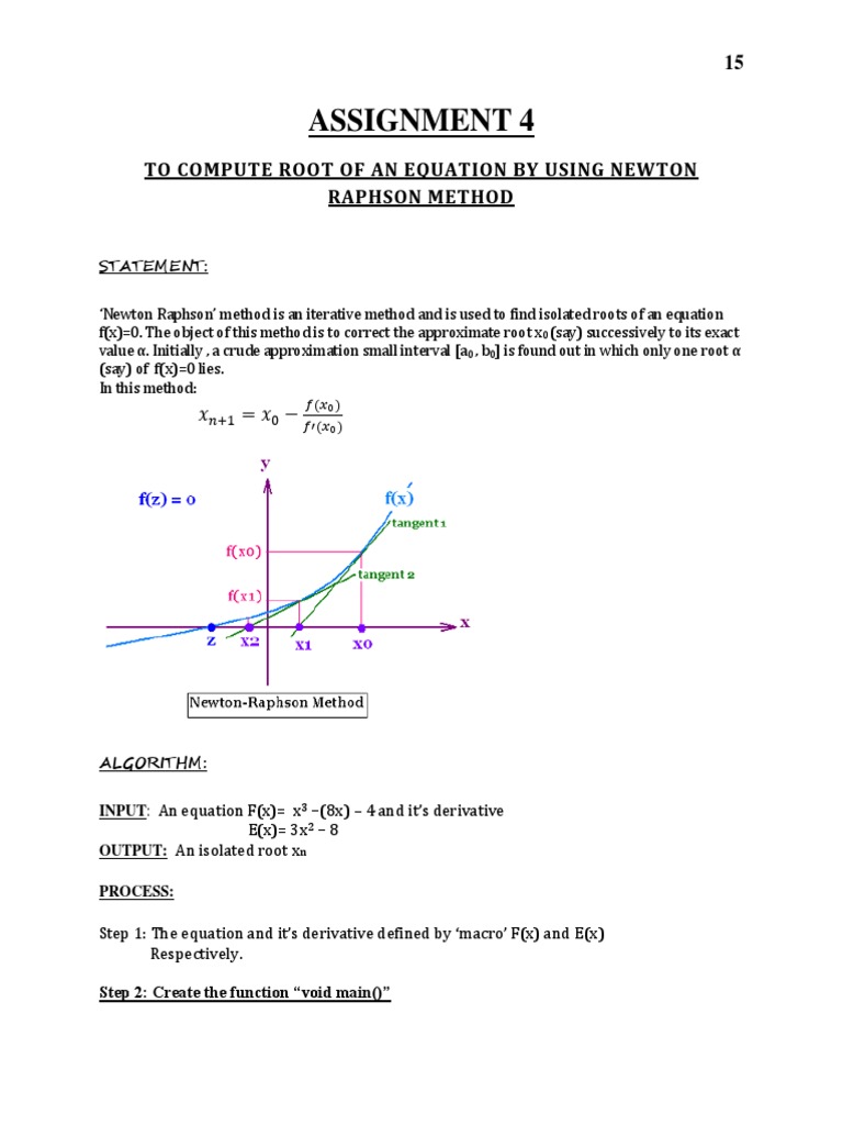 Newton Raphson Method | PDF | Discrete Mathematics | Mathematical Concepts